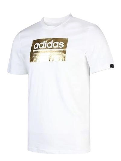 Adidas M Foil Box T Printing Short Sleeve - White