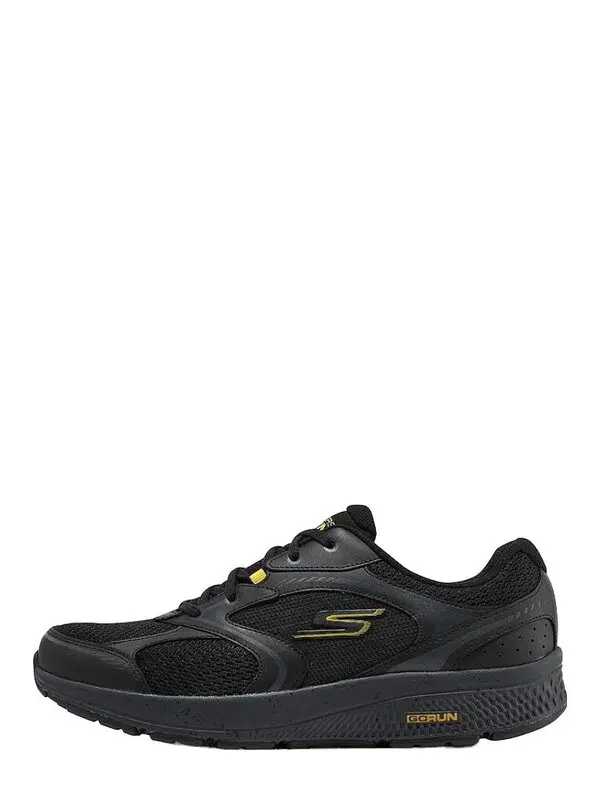Sketchers Go Run Consistent Athletic Sneakers - Black/yellow