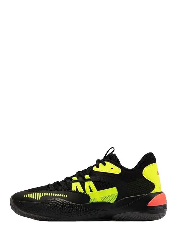 PUMA Court Rider 2.0 Glow Stick Basketball Shoe - Black/yellow