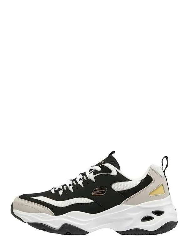 Sketchers D'lites 4.0 Lace-up Sneakers - Black/gold/multicolor