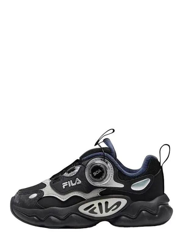 FILA Athletic Lace-up Sneakers - Black/grey/blue