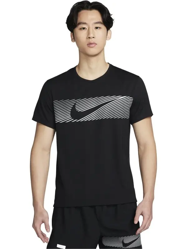 Nike Miler Flash Dri-fit Uv T-shirt - Black