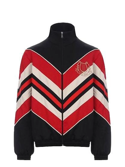 Gucci Chevron Track Jacket - Multicolor/black