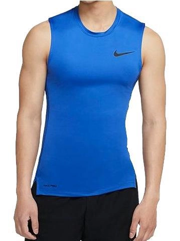 Nike Pro Logo Training Tight Vest - Royal Blue