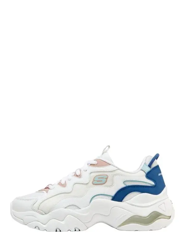 Sketchers Dlites 3-high Alert Sneakers - White/blue