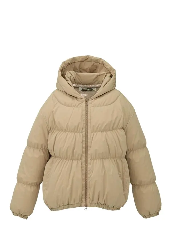 Onitsuka Tiger Hooded Down Jacket - Light Khaki