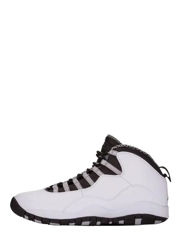 JORDAN Retro 'steel' 2013 - White/blck-lt Stl Gry-vrsty Rd