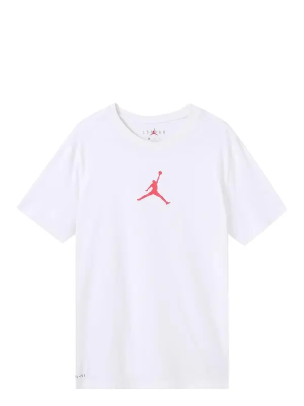 JORDAN Jumpman Logo Printing Pullover Round Neck Short Sleeve - White