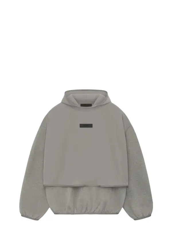 Fear Of God Nylon Fleece Hooded Sweatshirt 'dust Heather - Grey