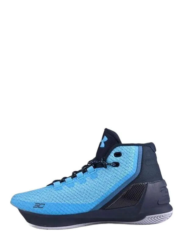 Under Armour Curry 3 Mid "peacock " Basketball Shoes - Blue