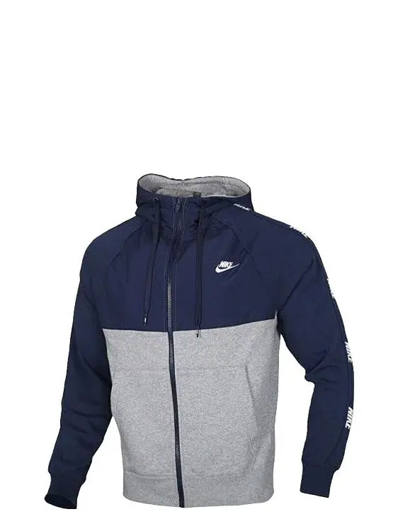 Nike As Sportswear Ce Fz Bb Hybri 'navy Grey - Bluegray