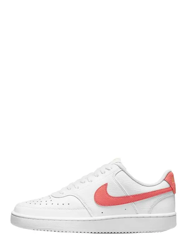 Nike Court Vision Low Top Sneakers - White/red