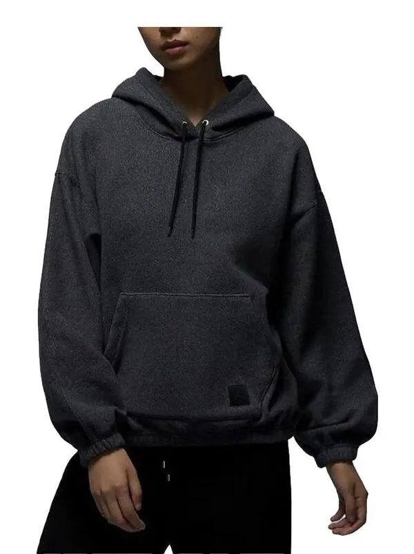 JORDAN Air Flight Fleece Winterized Hoodie - Black Heather