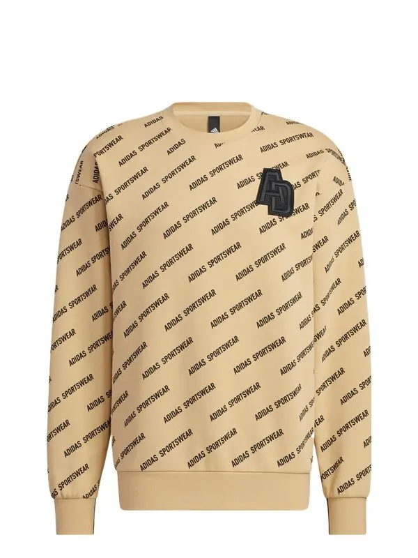 Adidas Monogram Sweatshirt - Tan/black