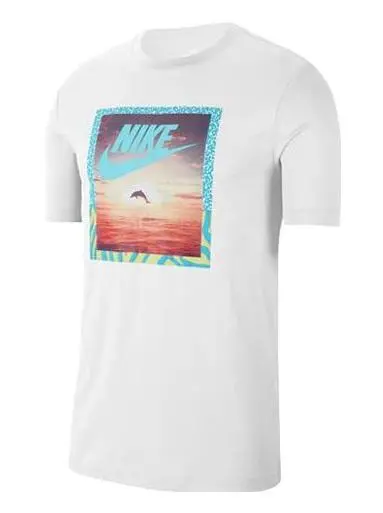 Nike Printing Short Sleeve - White
