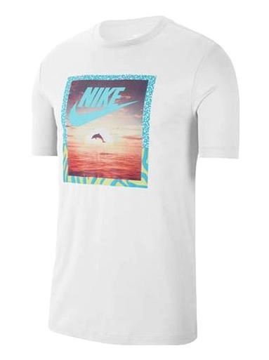 Nike Printing Short Sleeve - White