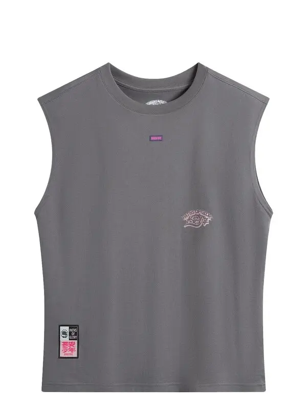 LI-NING Badfive Graphic Oversized Tank - Grey