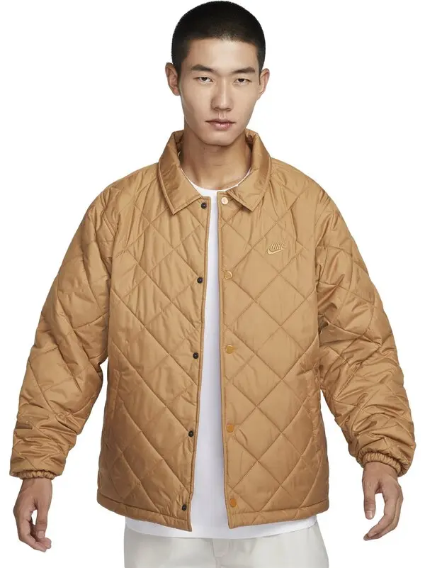 Nike Club Therma-fit Quilted Jacket - Brown