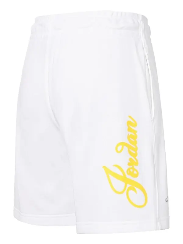 JORDAN Brooklyn Fleece Shorts - White/yellow