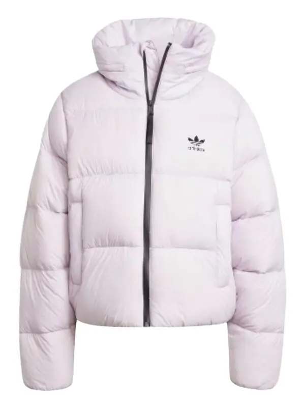 Adidas Cropped Down Puffer Jacket - Purple