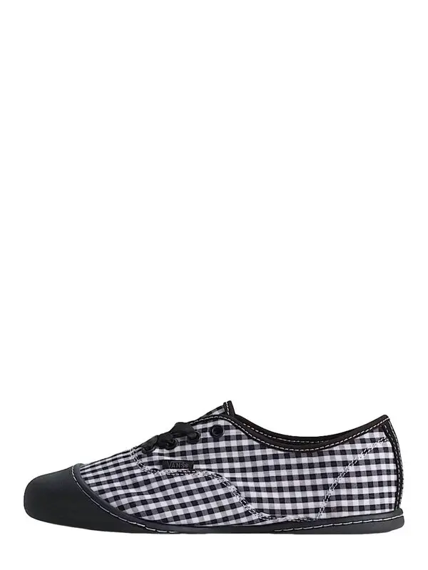 VANS Premium Authentic Prima Checkerboard Lace-up Sneakers - Black/white