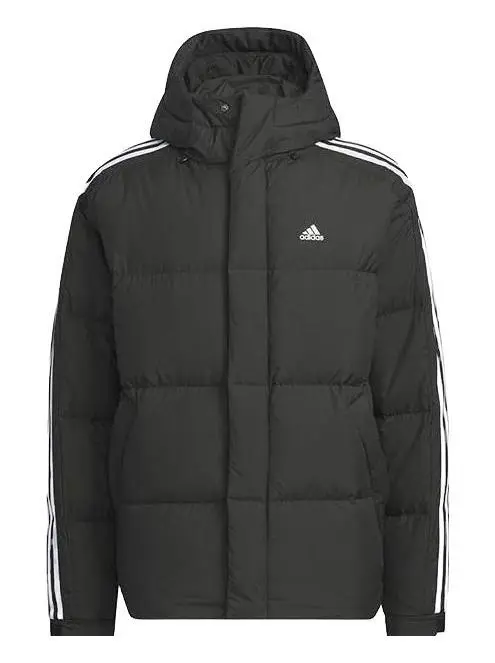 Adidas Three Stripes Down Puffer Jacket - Black