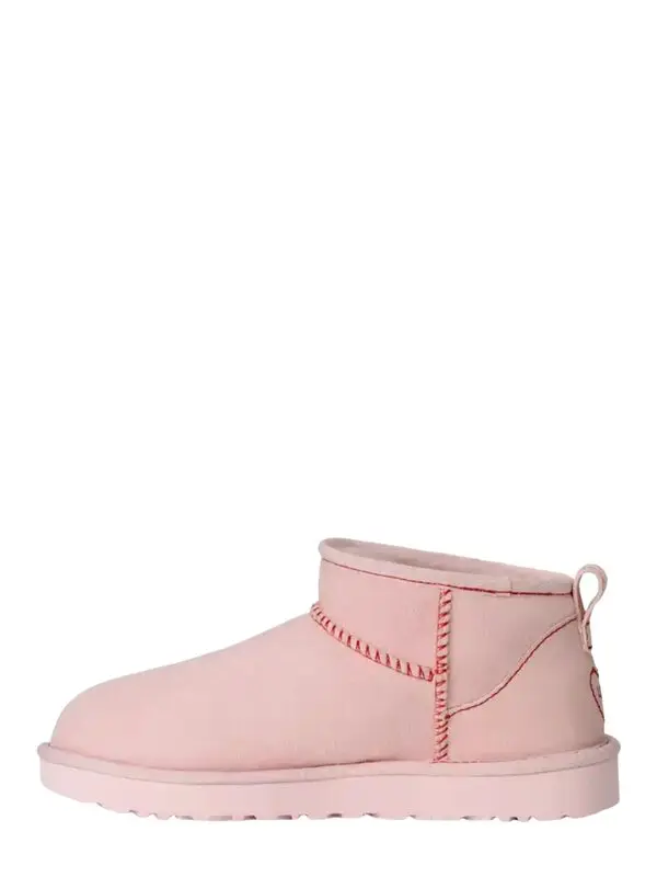UGG Classic Ultra Mini Boots With Heart Detail - Rosetta