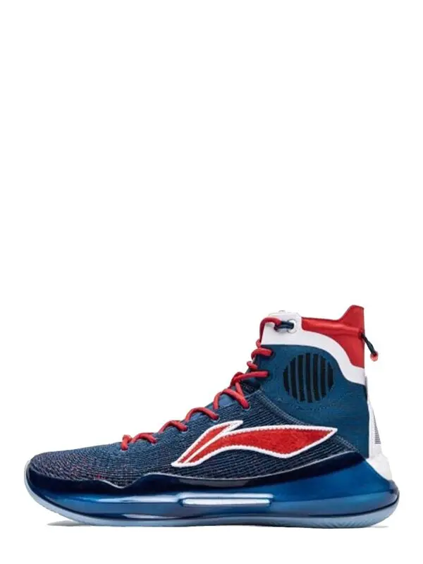LI-NING Yushuai 13 Premium Hi Athletic Sneakers - Bluered
