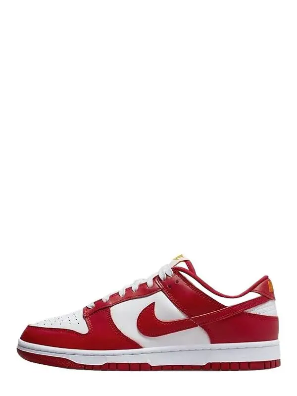 Nike Dunk Low Retro Sneakers - White/red