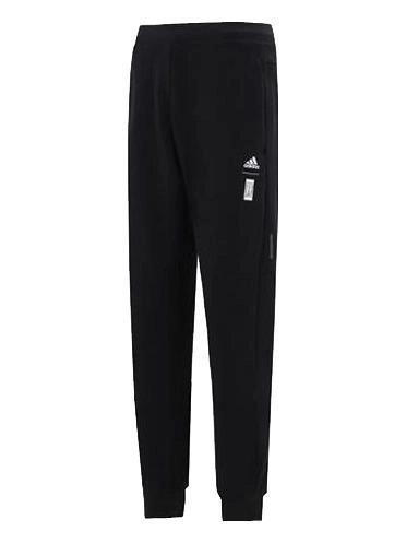 Adidas Wj Pnt Swt Martial Arts Series Logo Knit Bundle Feet Sports Pants/trousers/joggers - Black