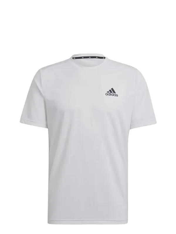 Adidas Aeroready Designed To Move Sport Stretch Tee - White