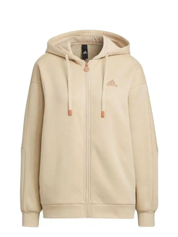 Adidas Full Zip Hoodies - Beige