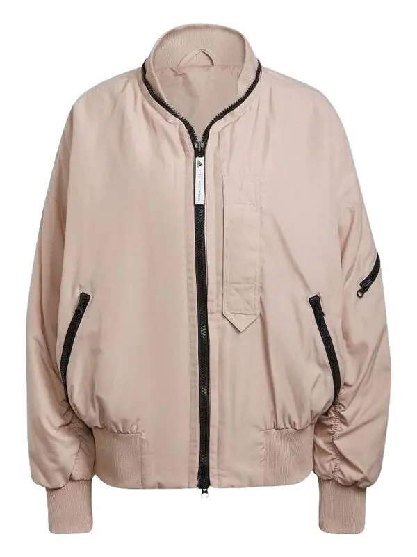 Adidas Stella Mccartney Woven Bomber Jacket - Brown
