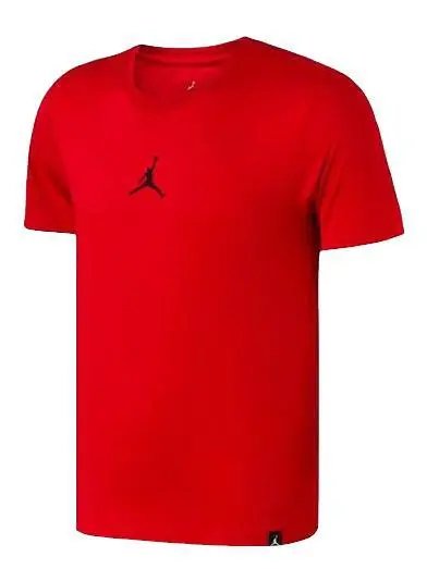 JORDAN Iconic Quick Dry Training Sports Short Sleeve - Red