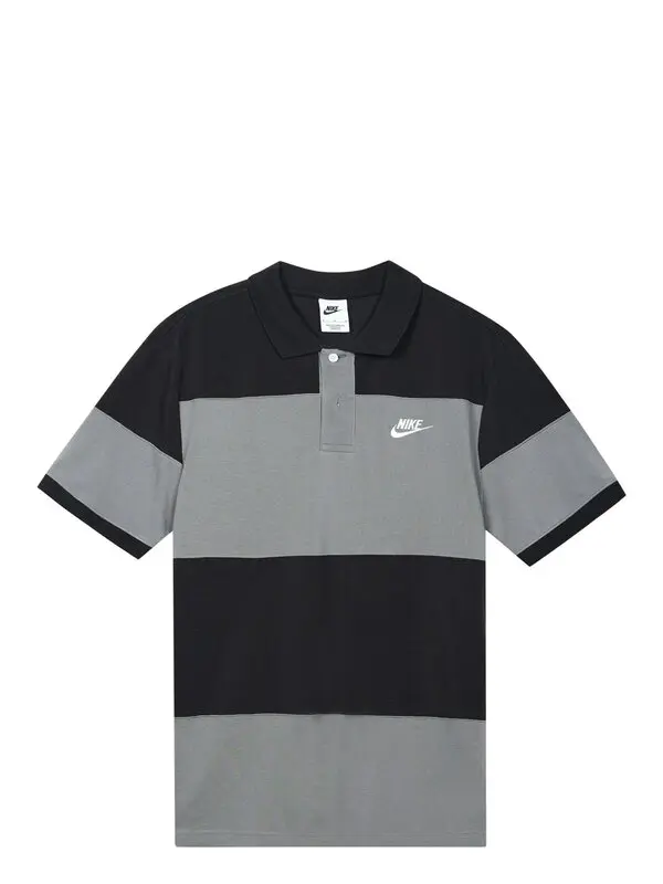 Nike Essential Polo Shirt 'black Smoke Grey - Multi-color