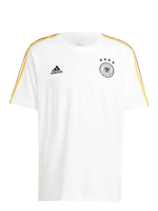 Adidas Germany Dna 3-stripes Football T-shirt Asia Sizing - White