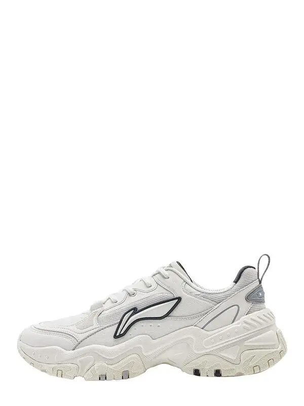 LI-NING Brown Sugar 'white Grey' Sneakers - White/grey