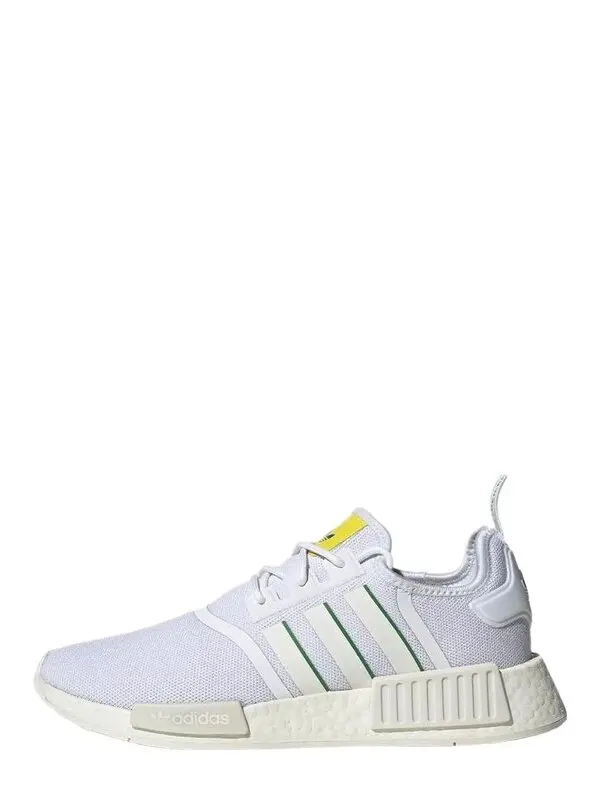 Adidas Nmd_r1 Athletic Sneakers - Cloud White/off White/green