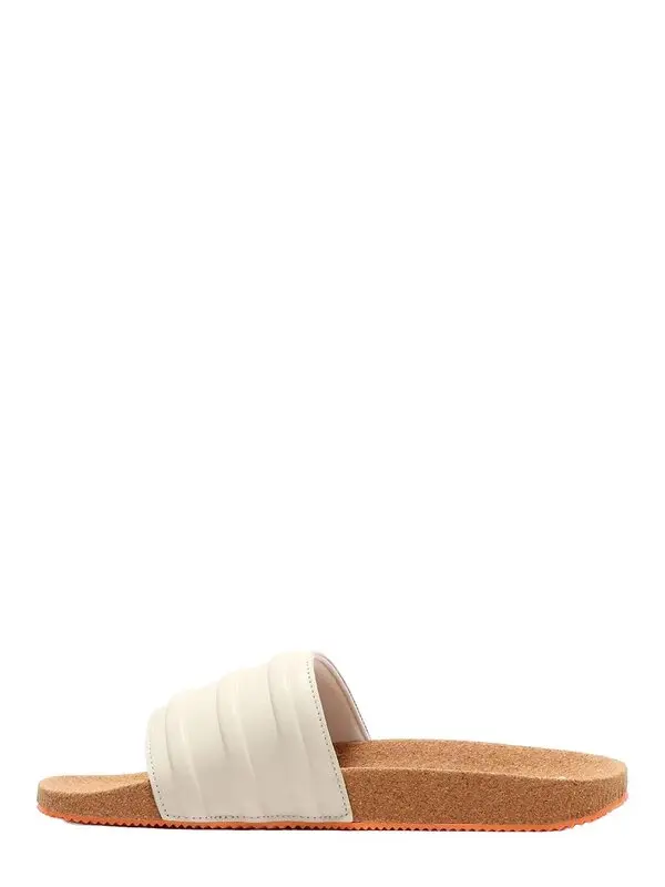 Adidas Adilette Premium Cork Slides - Beige/brown/orange