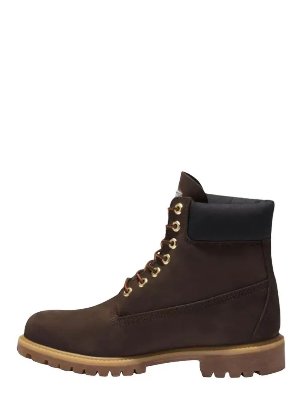 Timberland 6 Inch Premium Waterproof Lace Up Boots - Dark Brown