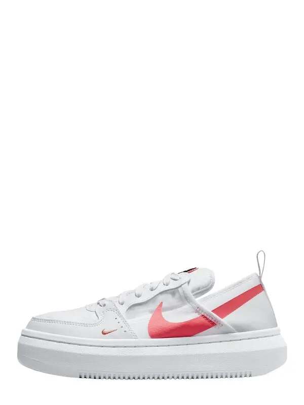 Nike Court Vision Alta "white Magic Ember" Sneakers - White/red