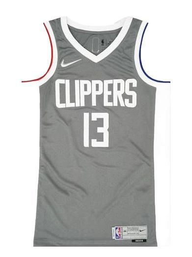 Nike Paul George Los Angeles Clippers No. 13 Jersey - Grey