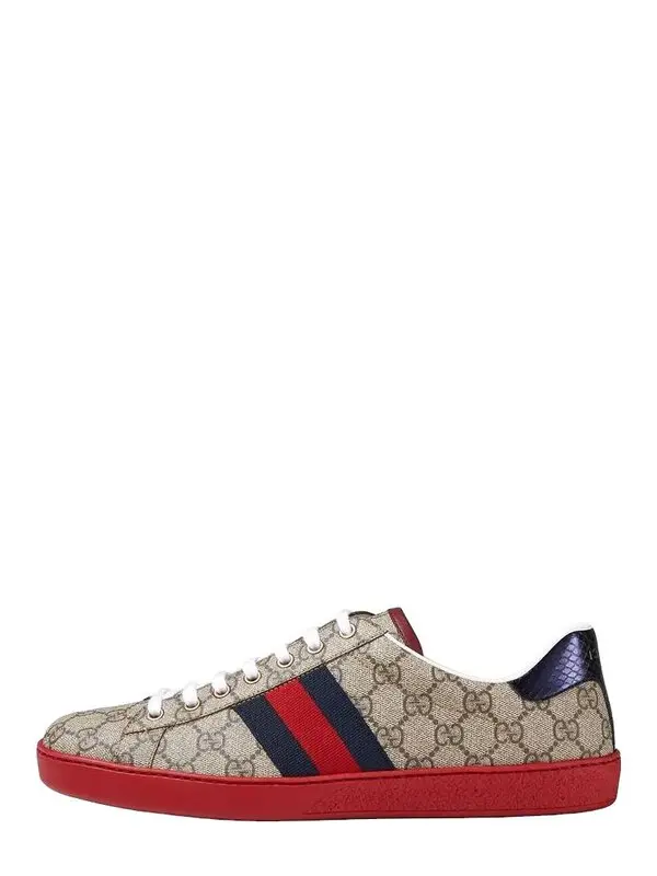 Gucci Ace Gg Supreme Sneakers - Tan