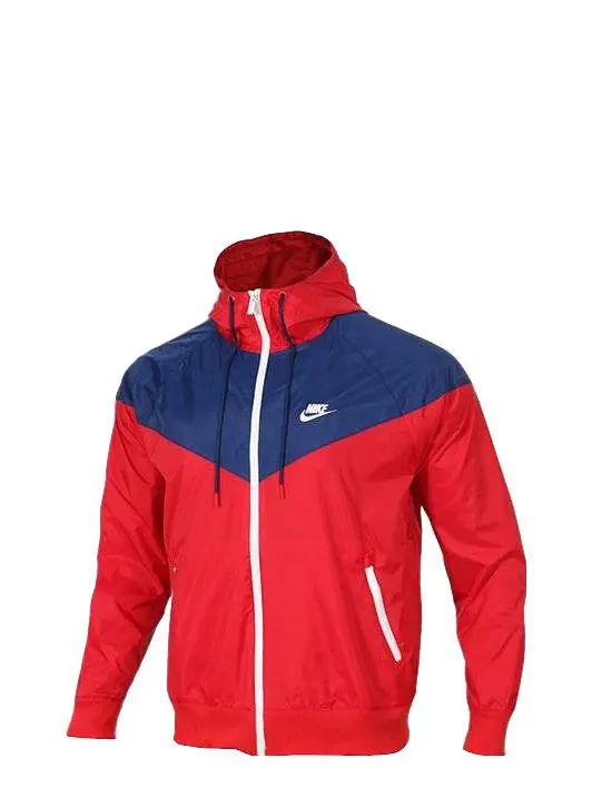 Nike Windrunner Hooded Jacket - Red/blue