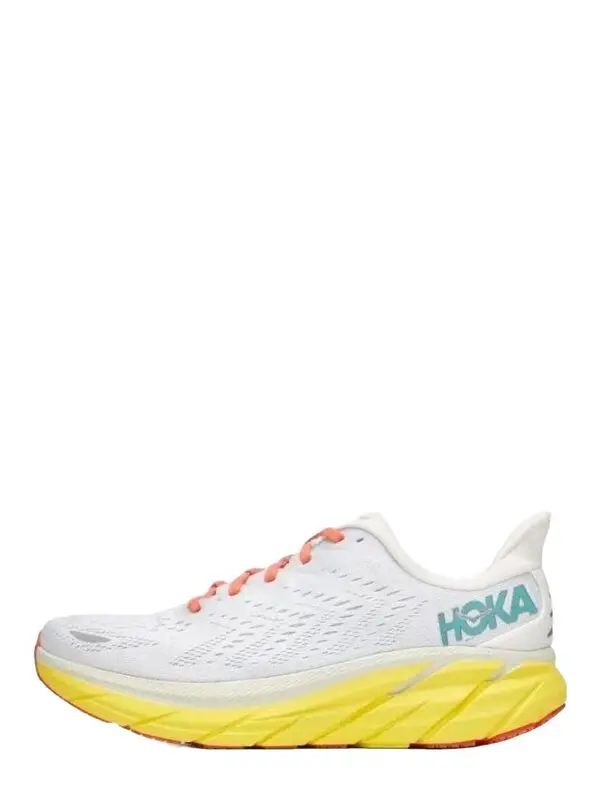 Hoka One One Clifton Athletic Sneakers - Blanc De Blanc/illuminating