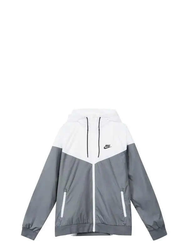 Nike Windrunner Full-zip Jacket - White/grey