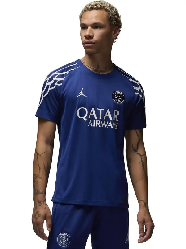 JORDAN Dri-fit Paris Saint-germain 2024/25 Stadium Fourth Replica Football Jersey - Blue Void/phantom/phantom