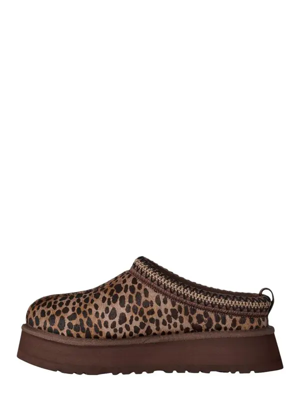 UGG Tazz Leopard Print Mule Slipper - Dark Brown