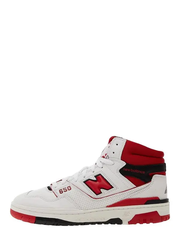 NEW BALANCE 650r High Top Sneakers - White/red