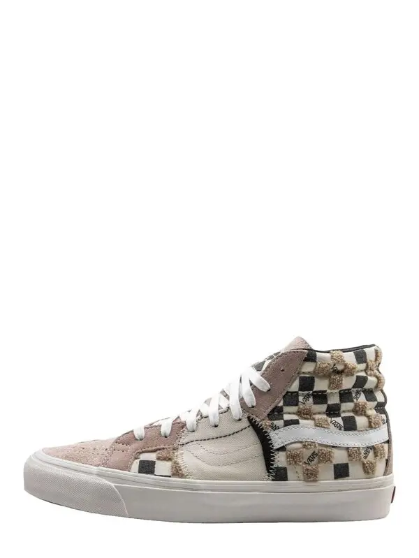 VANS Sk8-hi Lx 'bricolage Pack Spanish Villa' High Top Sneakers - Pink/white